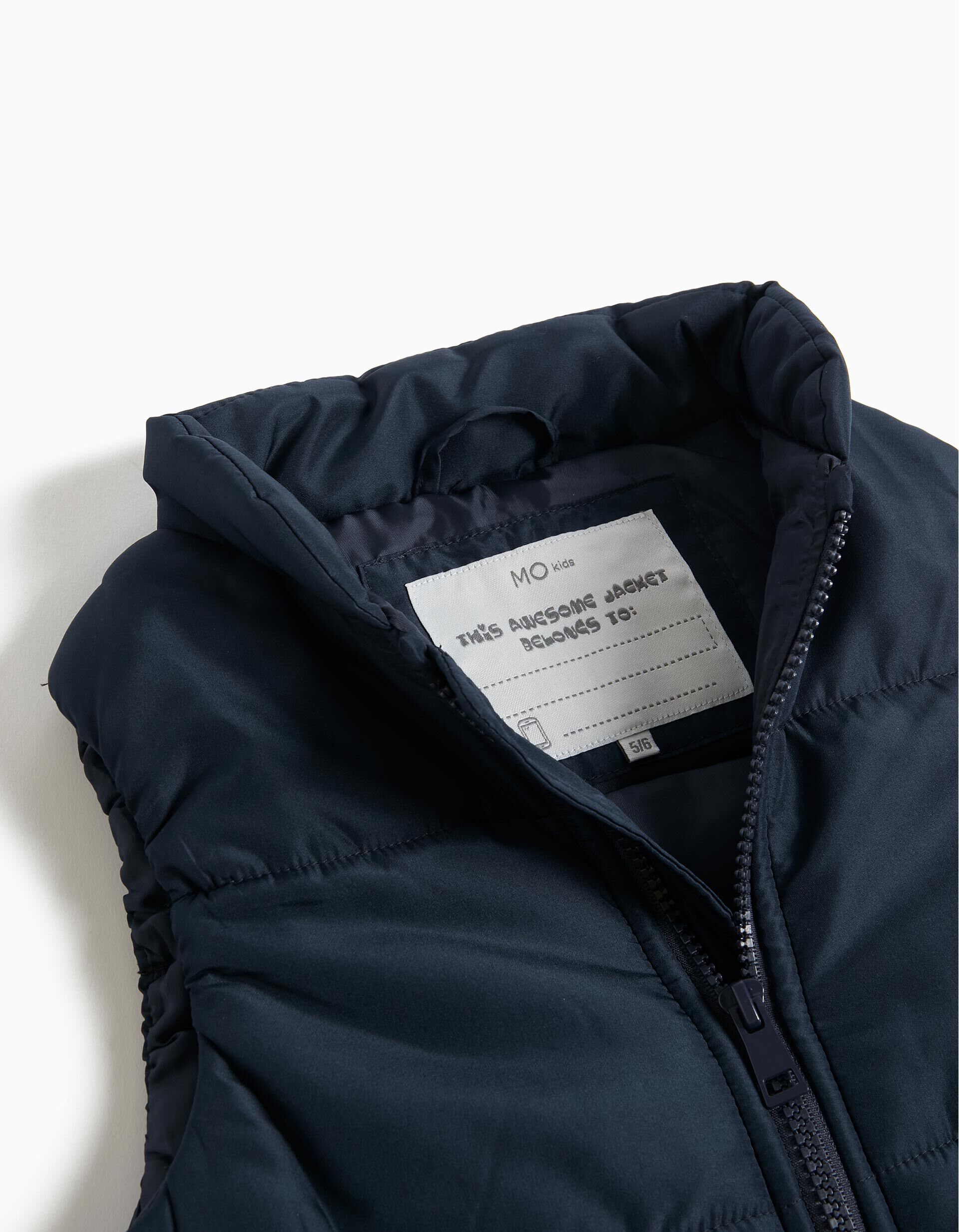 Colete Acolchoado, Menina, Azul Escuro | MO Online