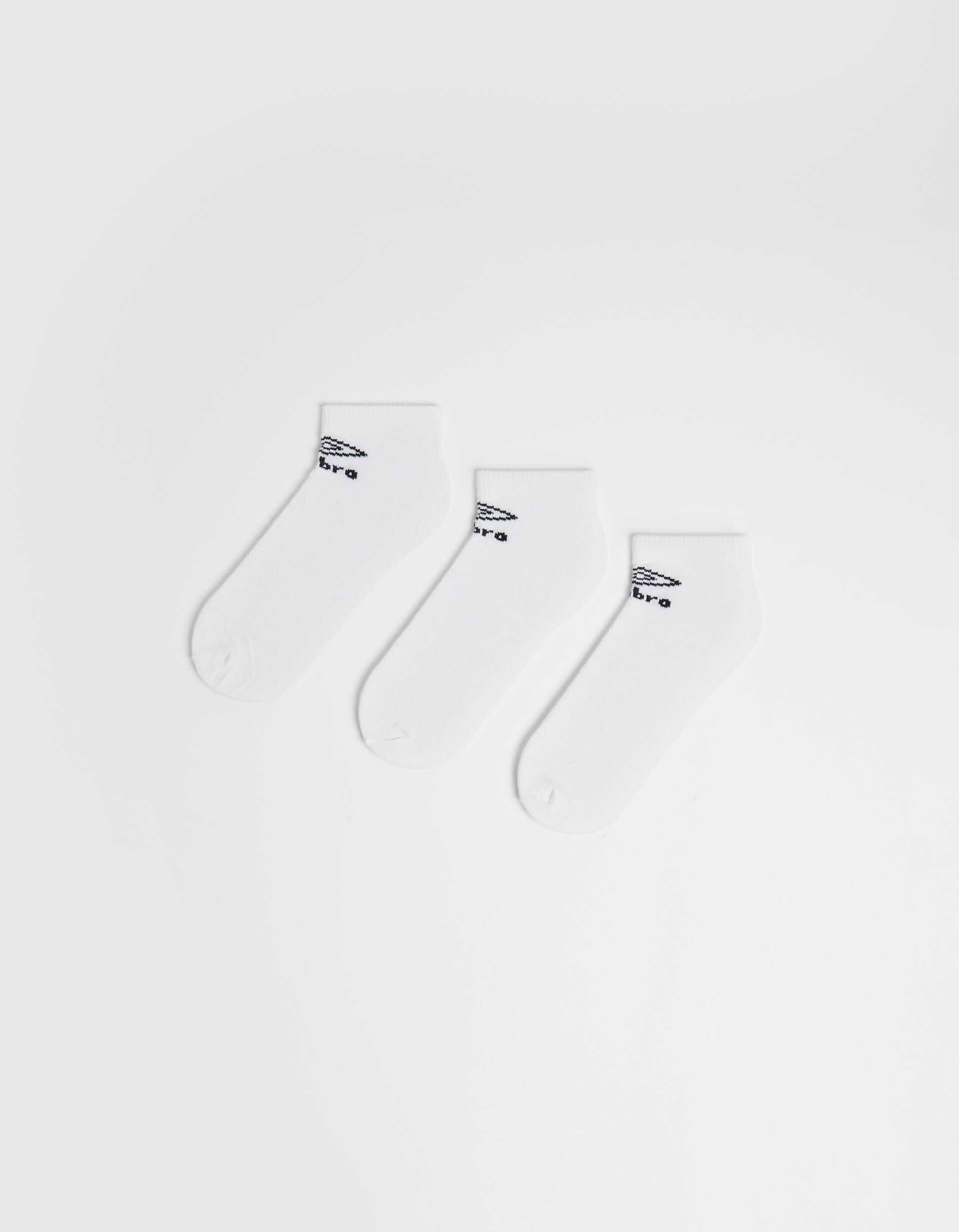 Pack 3 Pairs of Ankle Socks Umbro Men White MO Online