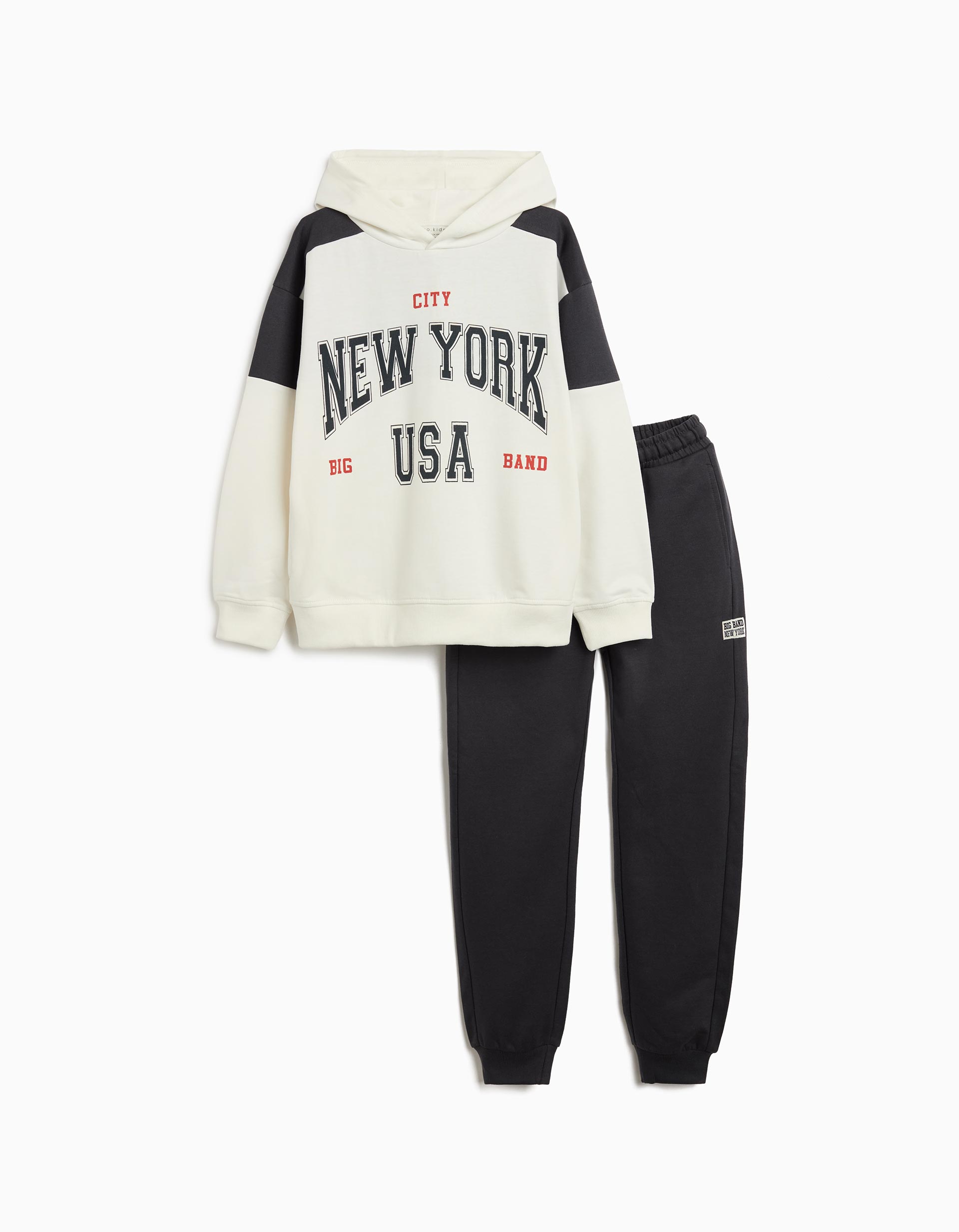 Conjunto de Jogging, Menino, Cinzento Escuro | MO Online
