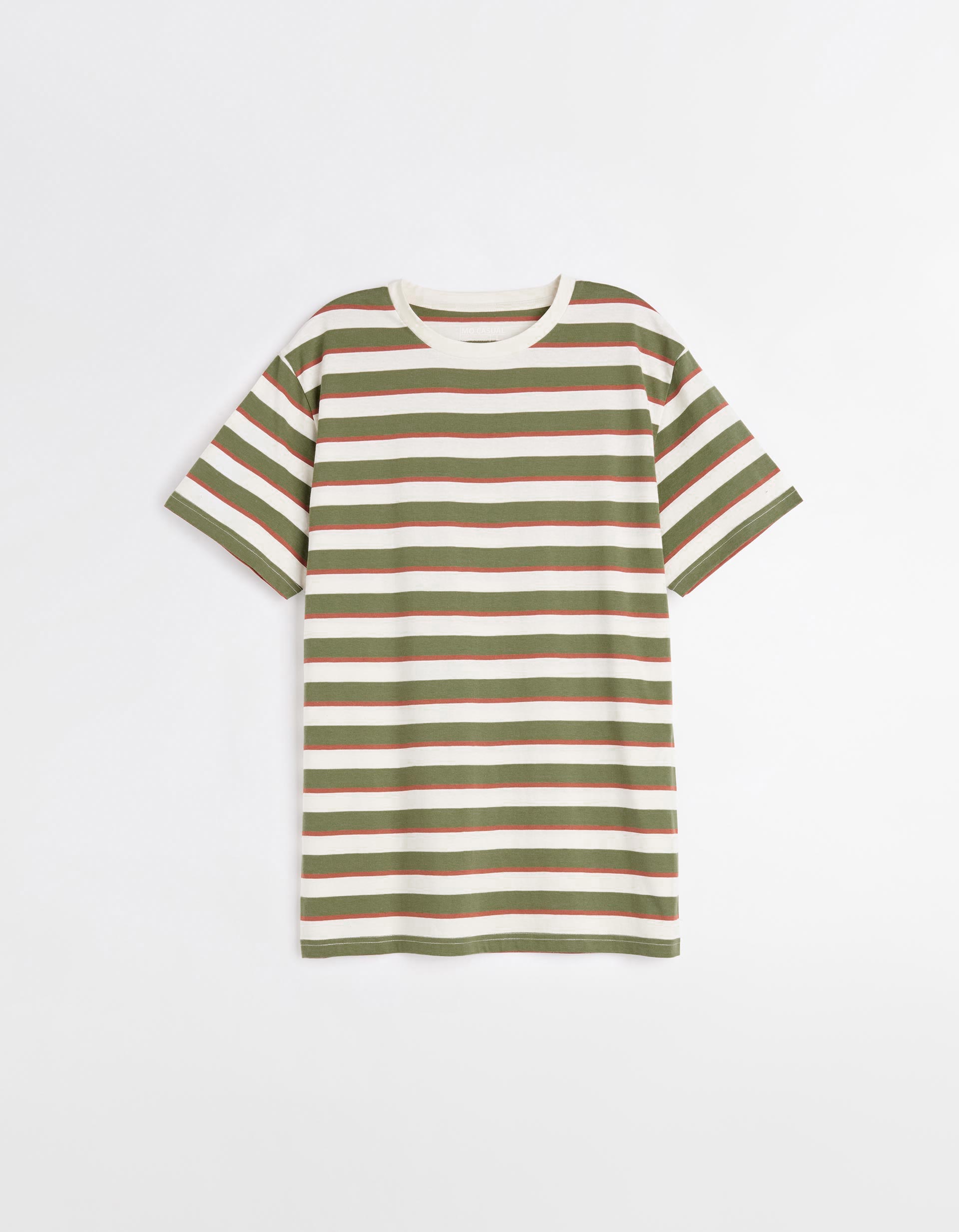 T-shirt Riscas, Homem, Verde | MO Online