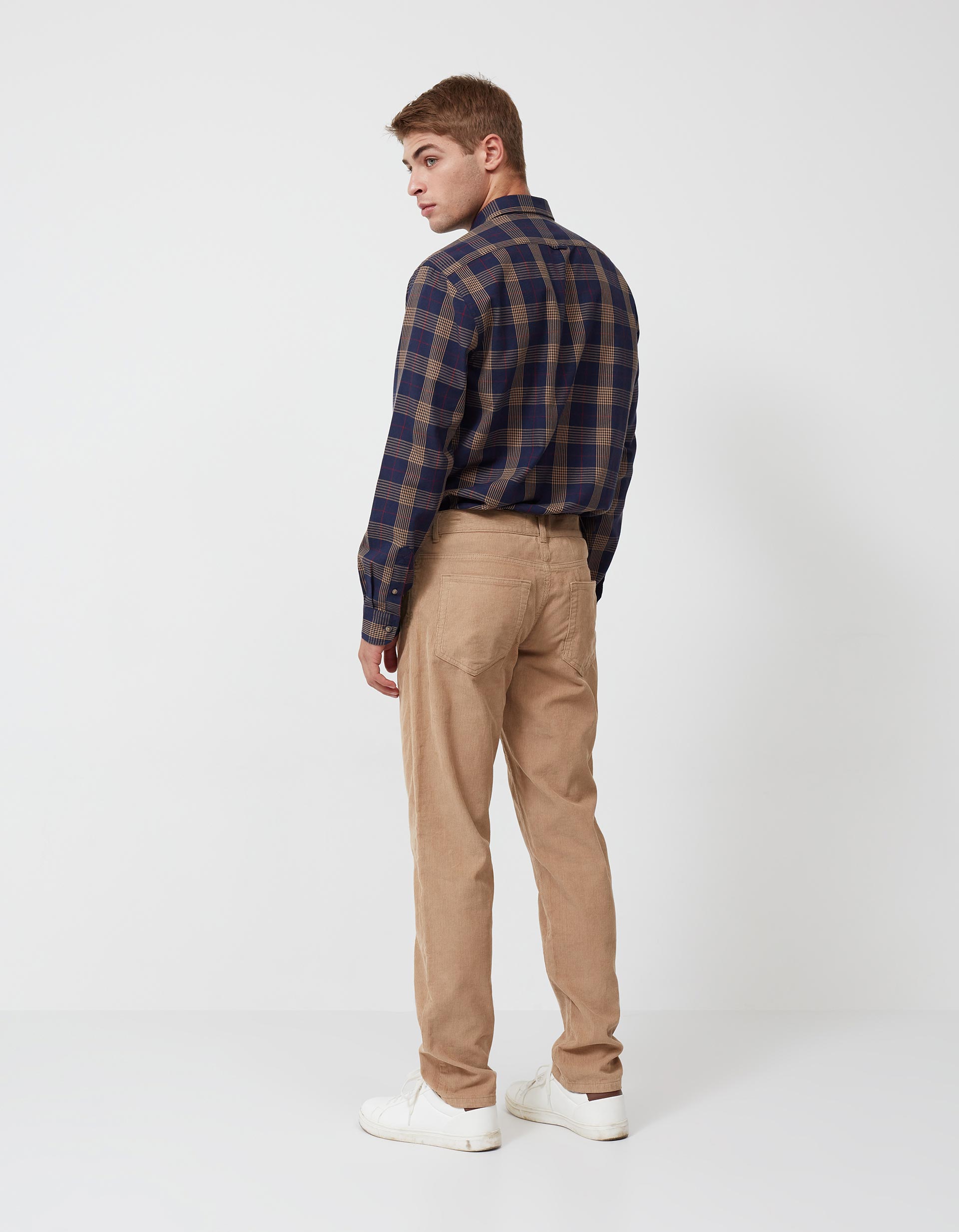 Calças de Bombazine, Homem, Bege | MO Online