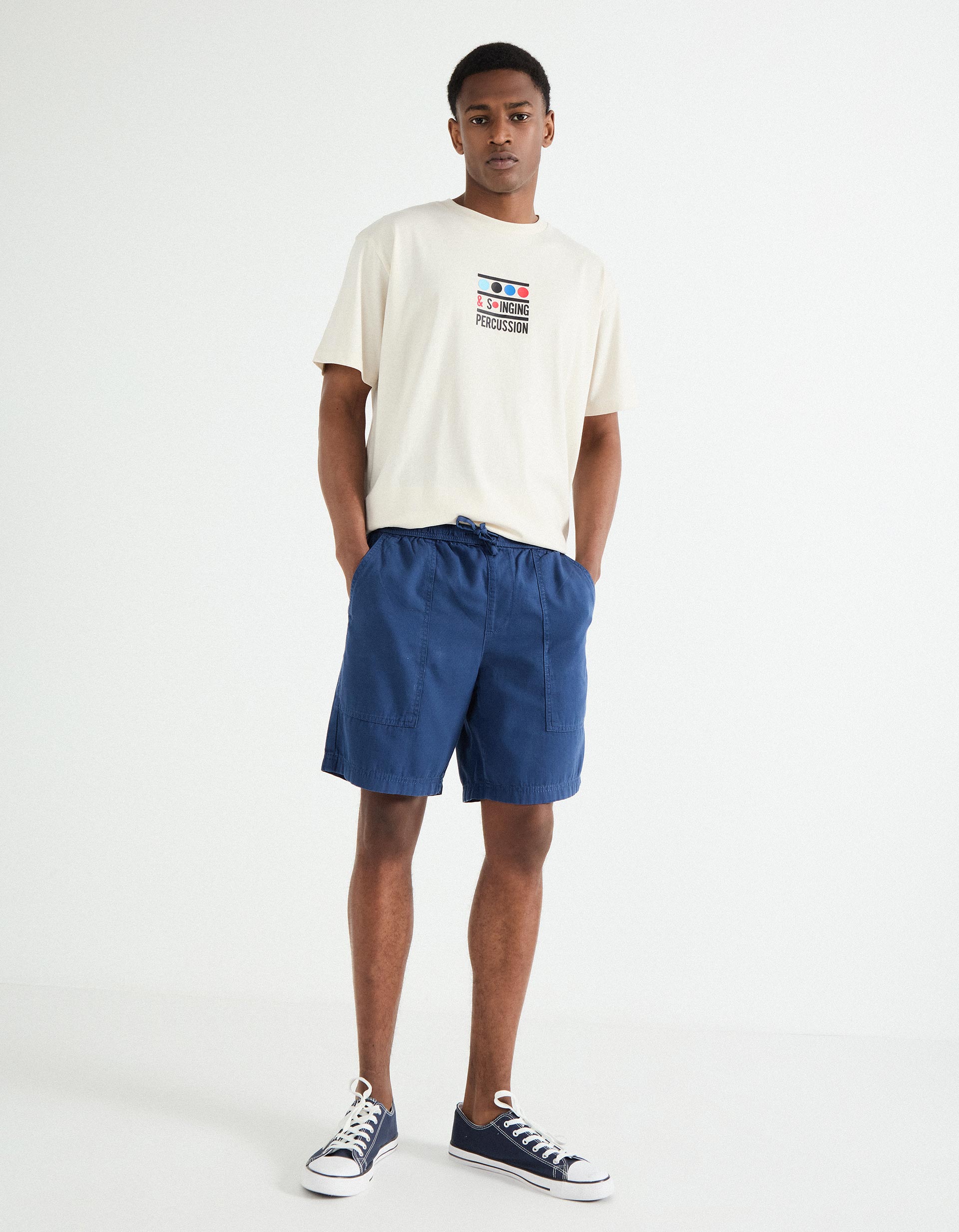 Calções, Homem, Azul Escuro | MO Online