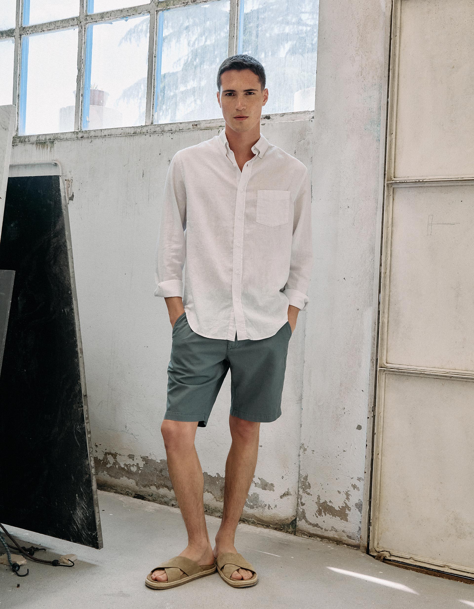 Calções, Homem, Azul | MO Online