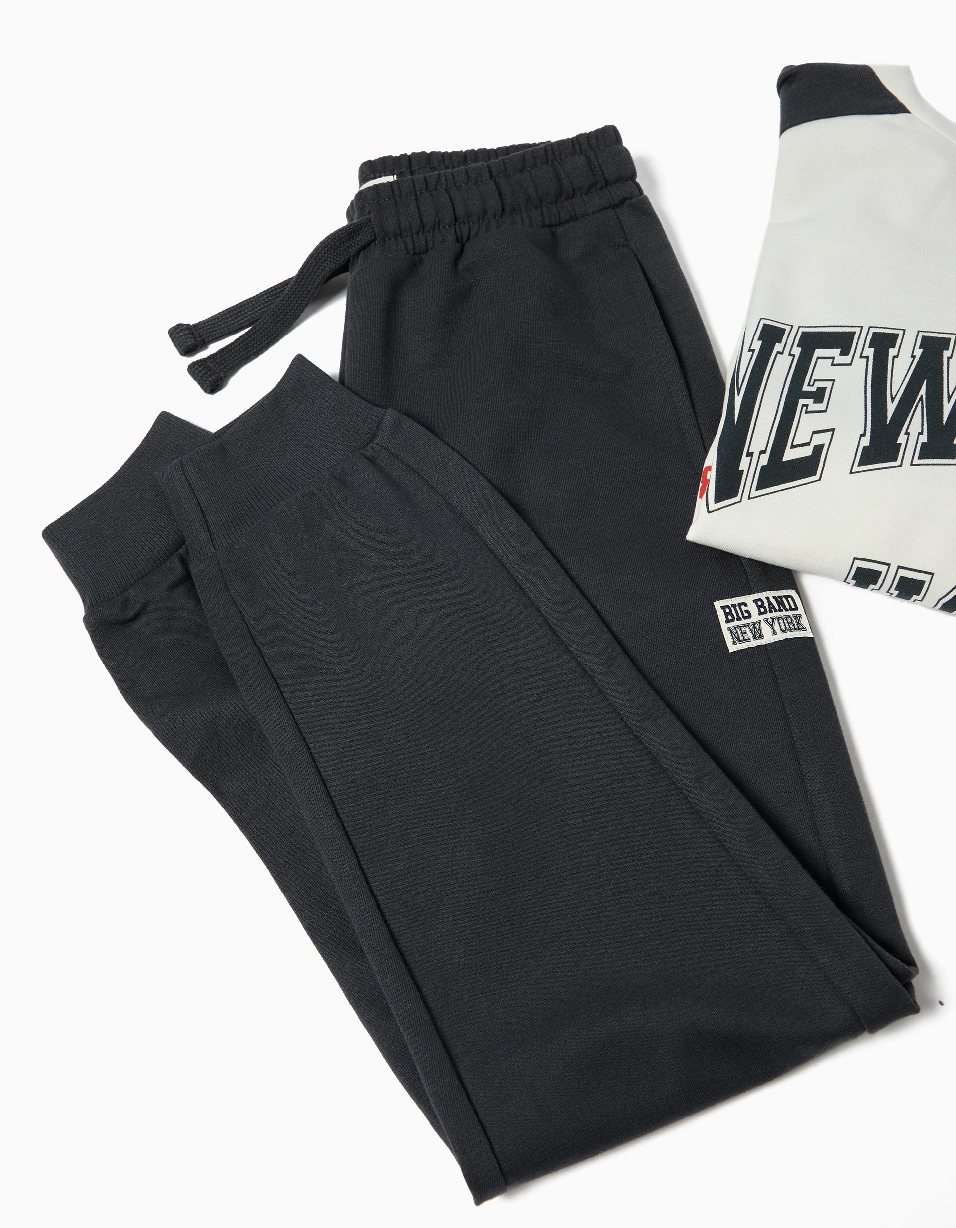 Conjunto de Jogging, Menino, Cinzento Escuro | MO Online