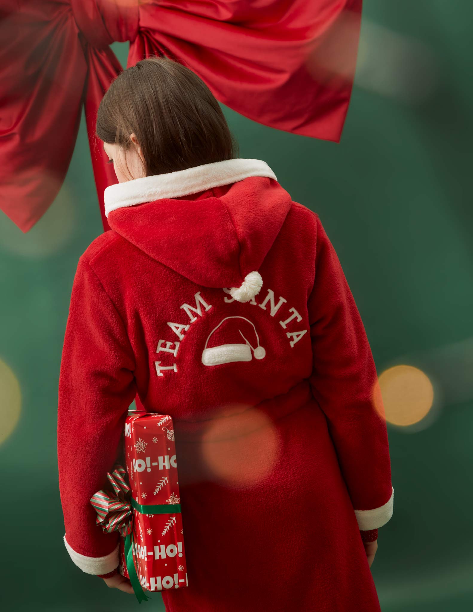 Robe Polar Natal, Menina, Vermelho | MO Online
