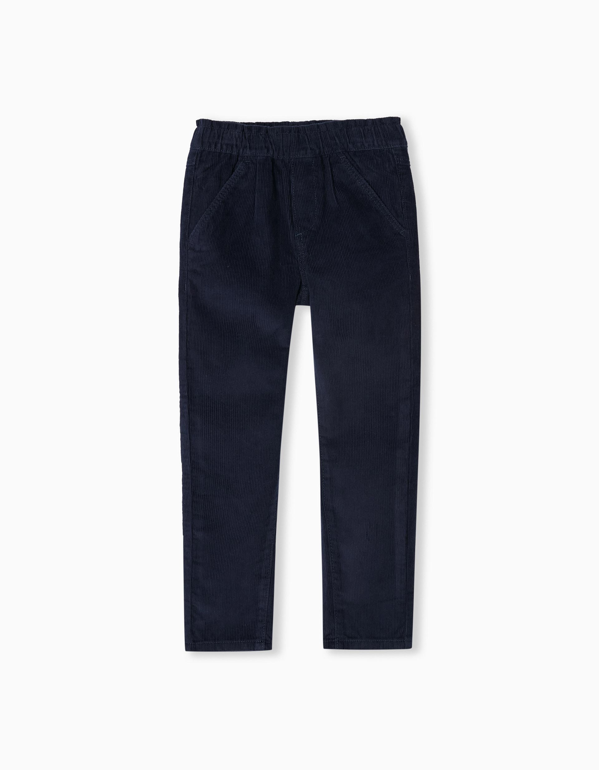 Calças Bombazine, Menina, Azul Escuro | MO Online